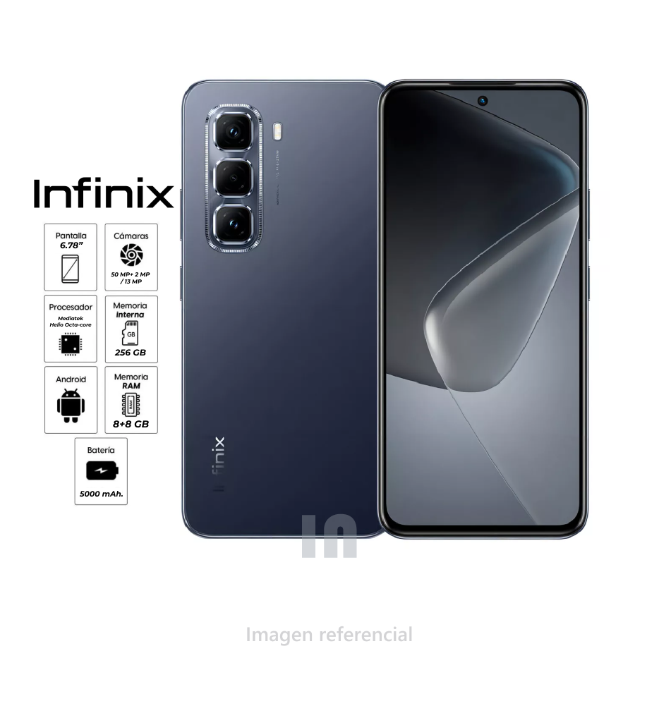 Smartphone Infinix Hot 50 Pro, 6.78”, Helio G100, 8GB+8GB RAM, 256GB ...